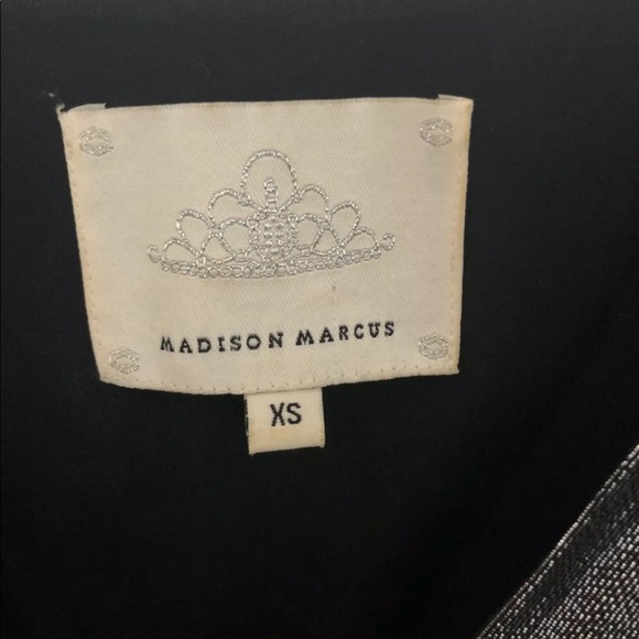 Madison Marcus | Dresses | Madison Marcus Silk Silver Dress Xsmall ...